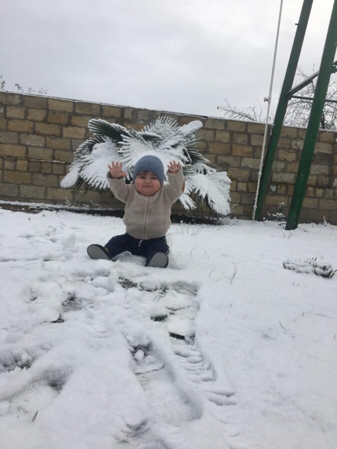 Qar yağdı, maraqlı görüntülər ortaya çıxdı - FOTO+VİDEO - Globalinfo.az