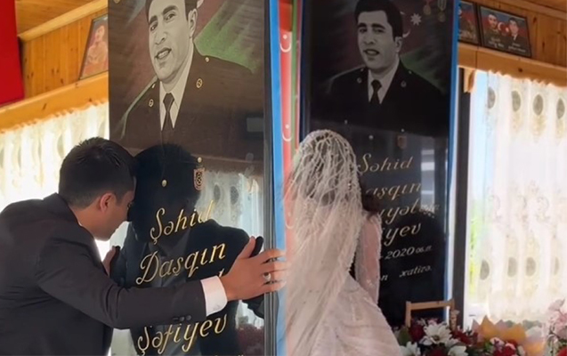 Şəhid qardaşı ilə şəhid bacısı ailə qurdu - VİDEO - Globalinfo.az